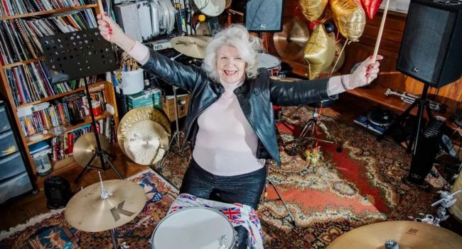 A 90-year-old grandmother has become Britain's youngest drummer ...