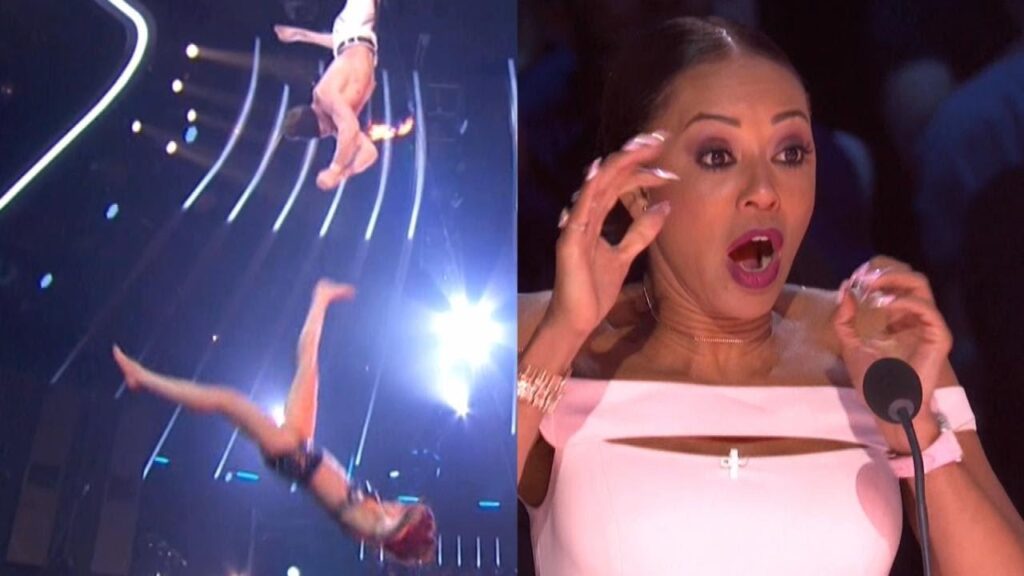 “Trapeze Horror on AGT! Woman Crashes to the Stage in Shocking Fall ...